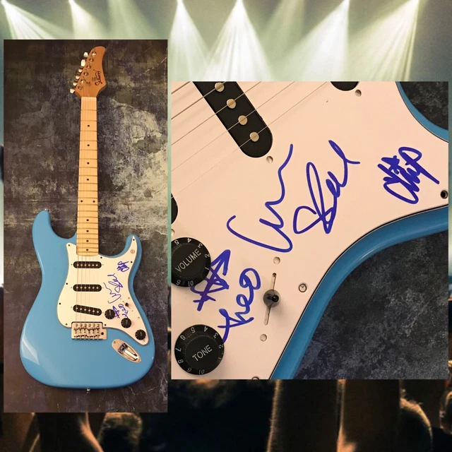 GFA THEO KOGAN x4 Bande Lunachicks Signé Électrique Guitare Preuve L5 ...