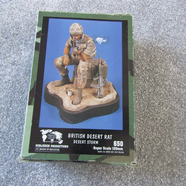 VERLINDEN BRITISH DESERT Rat model soldier Desert Storm unmade model ...