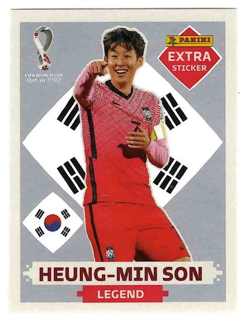 PANINI QATAR WORLD Cup Extra Sticker 2022 Legend Heung-Min Son Silver ...