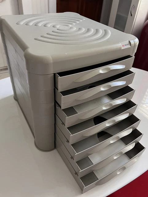 VINTAGE 3M ADJUSTABLE Monitor Stand MS102 90’s 7 Drawer Computer ...