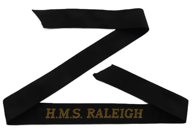 ROYAL NAVY CAP Tally - HMS RALEIGH £4.99 - PicClick UK