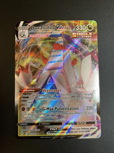 POKEMON ENG FULL Art Duraludon Vmax 123/203 Evolving Skies Near Mint ...