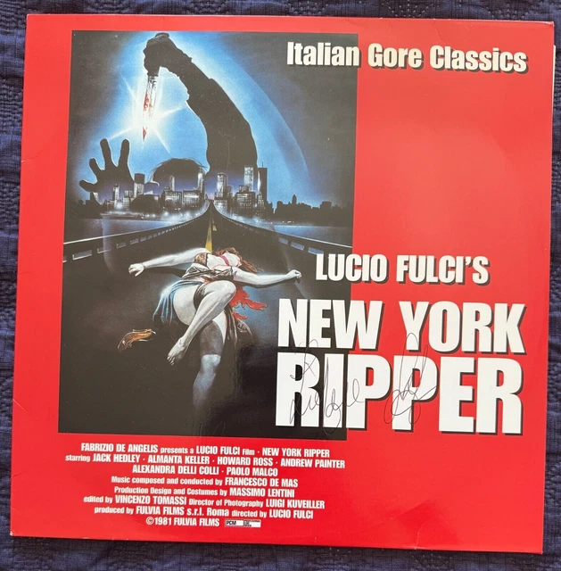 NEW YORK RIPPER Laserdisc SIGNED By Lucio Fulci Uncut Ultra-Rare £75.09 - PicClick UK