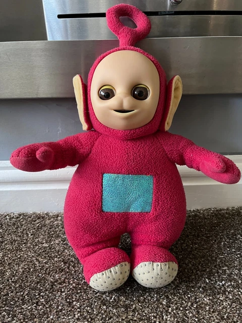 GOLDEN BEAR TELETUBBIES Talking Po Soft Toy Plush 37cm Push Tummy £14. ...