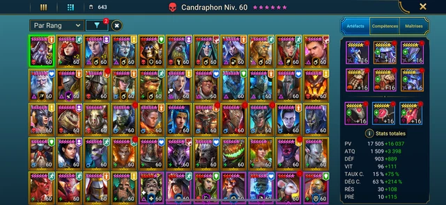 COMPTE RAID SHADOW legends 8M power EUR 300,00 - PicClick FR