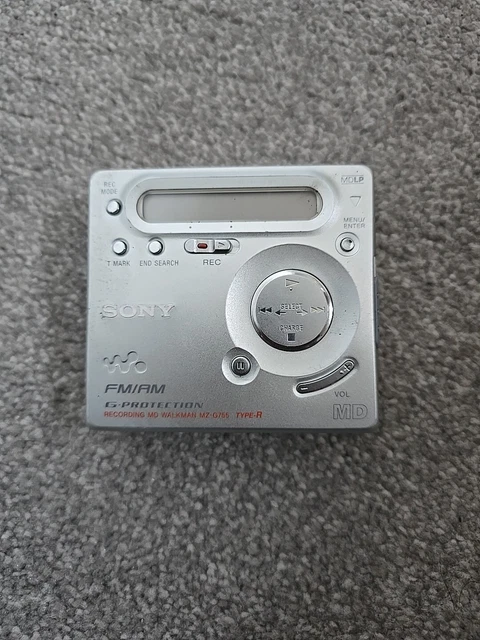 SONY MD MINIDISC WALKMAN RECORDER MZ-G755 AM/FM radio *faulty Read ...