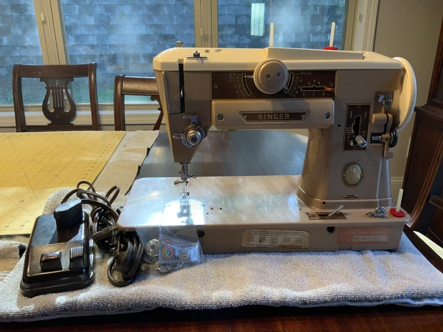 SINGER 401A SEWING machine cleaned and serviced V/G cond SN NA817587 £ ...