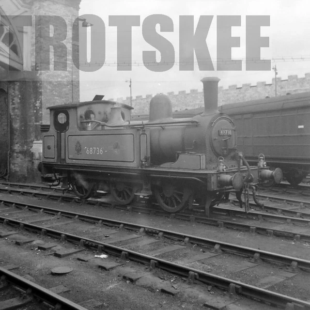 LARGER NEGATIVE BR British Railways Steam Loco 68736 Class J72 York ...