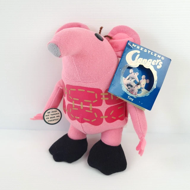 CLANGERS TINY WHISTLING Soft Toy 8" Fully Working Vintage Golden Bear ...