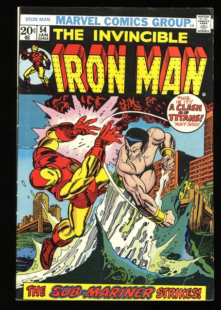 IRON MAN #54 FN 6.0 1ère apparition Moondragon ! Marvel ! Couverture ...