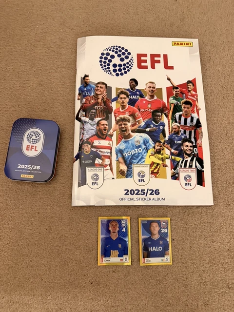 PANINI EFL 2025/26 Football League Sticker Album 478 stickers + 2 ...