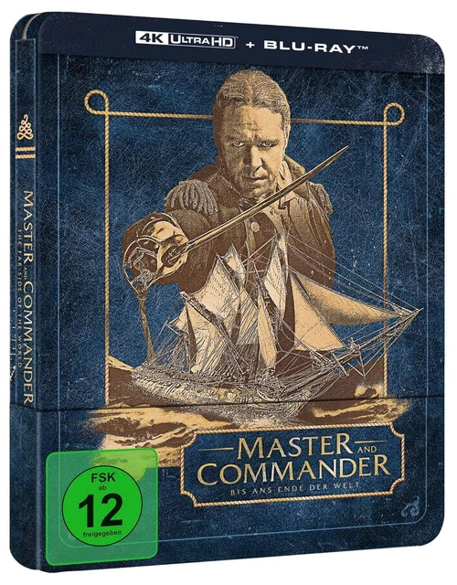 MASTER AND COMMANDER STEELBOOK 4K UHD + BLU-RAY Russell Crowe DEUTSCH ...