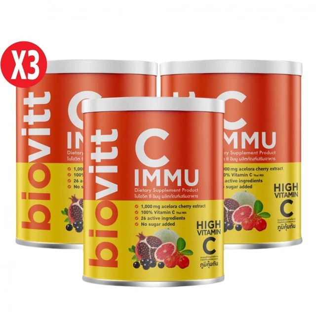 3X BIOVITT C IMMU Prebiotics Prebiotics Bright Skin Balance Excretion [240g.X3] £94.80 - PicClick UK