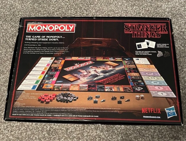 HASBRO STRANGER THINGS Netflix Monopoly Board Game 2017 Edition £14.99 - PicClick UK