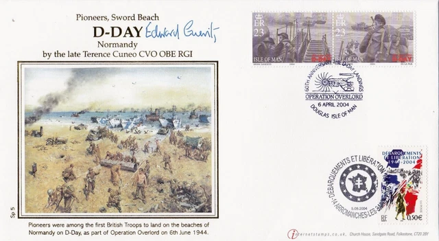 REAR ADMIRAL EDWARD Gueritz, Ww2 D-Day Landings Beachmaster *Signed ...
