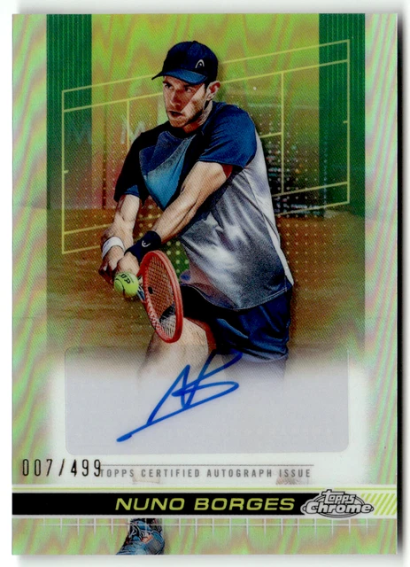 TOPPS CROMO 2024 Tennis N º Tca-Nbs Nuno Borges Refractor Coche 7/499 ...