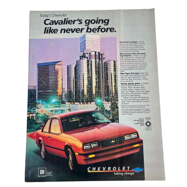 TECHNICS CASSETTE DECK Vintage Magazine Print Ad 80s Chevrolet Cavalier ...
