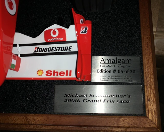 AMALGAM FERRARI F1 2004 1/8 Scale Michael Schumacher's 200Th Grand Prix ...