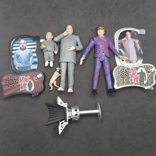 VINTAGE AUSTIN POWERS DR. EVIL & Mini Me Action Figure McFarlane Toys ...