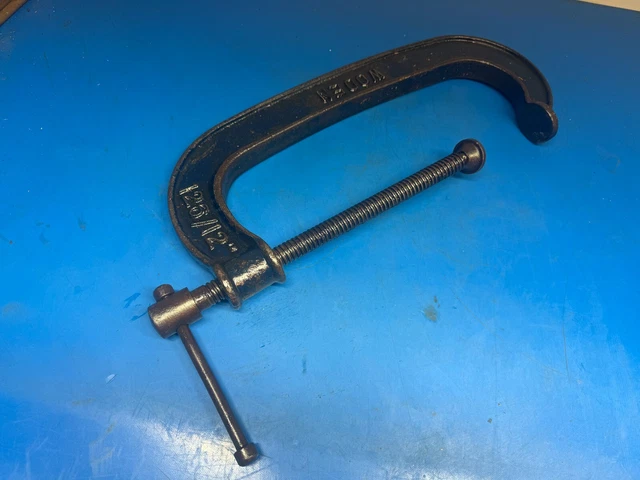 VINTAGE BRITISH MADE Woden No. 126/12" G Cramps Carpenters Workshop ...