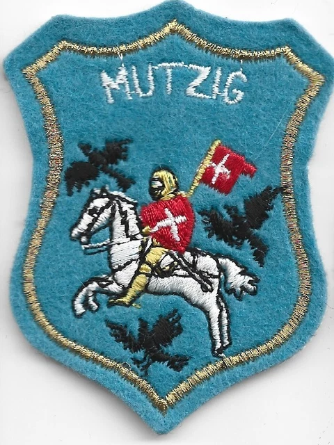 ÉCUSSON BLASON BRODÉ patch touristique emblème de mutzig EUR 3,00 ...