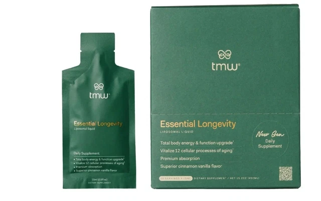RRP £110 ANTI AGE TMW Essential Longevity Month Supply 30 Units. EXP 10 ...