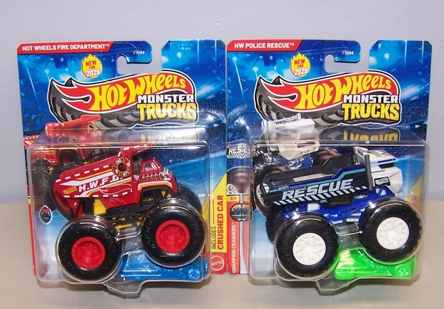 HOT WHEELS MONSTER Trucks 2026 Champion Crashers Fire Department ...
