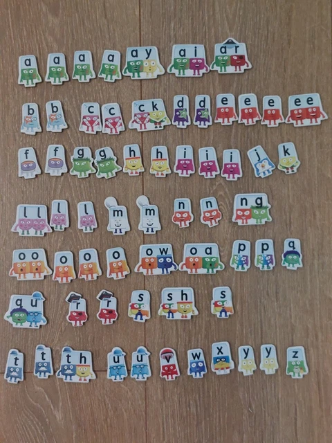 CBEEBIES ALPHABLOCKS 63 Letter Tiles - Help to Learn Phonics £5.50 ...