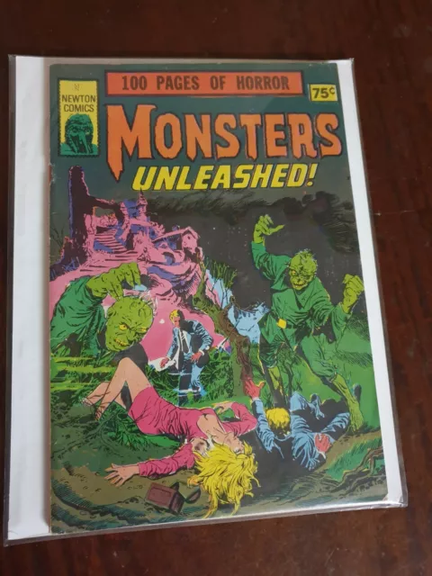 MONSTERS UNLEASHED THE Newton edition V Rare Australian Horror Comic ...