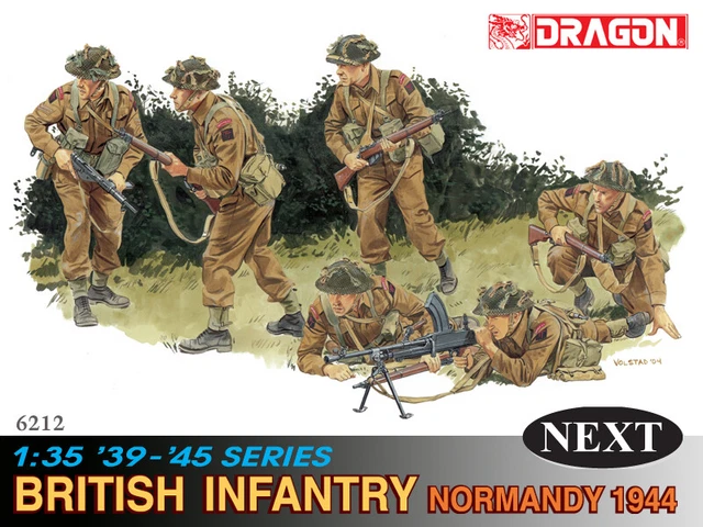 MODEL KIT MILITARY figure soldiers Dragon BRITISH INFANTRY NORMANDY ...