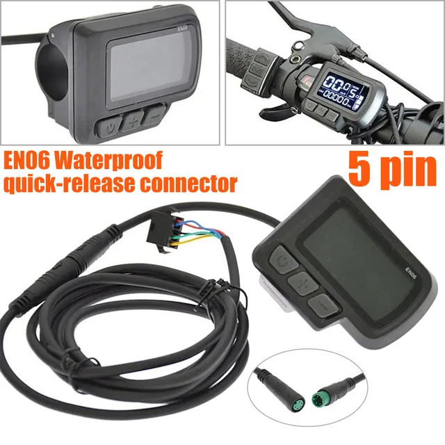 ELECTRIC BICYCLE EN06 Display Smart LCD Screen 24/36/48V Waterproof For ...