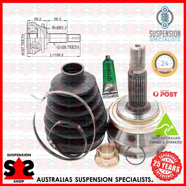 FRONT AXLE JOINT Kit, Drive Shaft Suit TOYOTA RAV 4 2.4 4WD (ACA31, ACA33) RAV EUR 86,84 ...