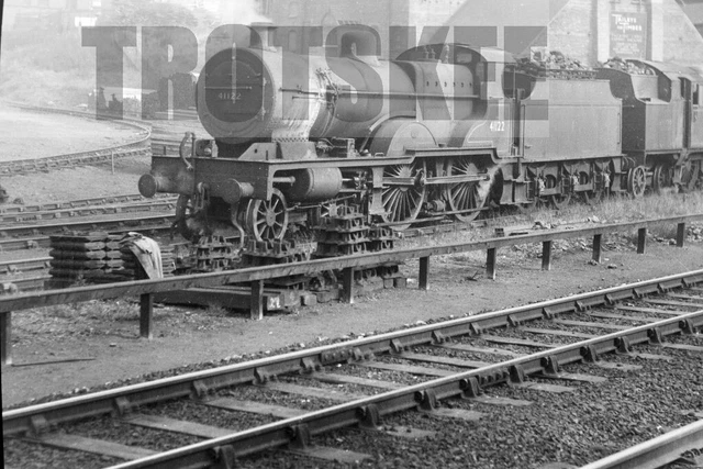 LARGER NEGATIVE BR British Railways Steam Loco 41122 Class 4P Monument ...
