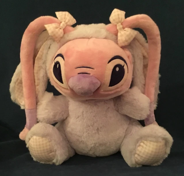 DISNEY STORE LILO and Stitch Pink and Purple EASTER Bunny ANGEL Plush ...