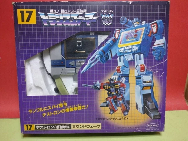SUPER RARE 30 Years Transformers Information Staff Soundwave TAKARA 17 ...
