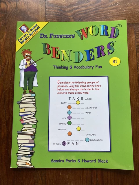RARE! DR. FUNSTER’S Word Benders Thinking & Vocabulary Fun (2003, Parks ...