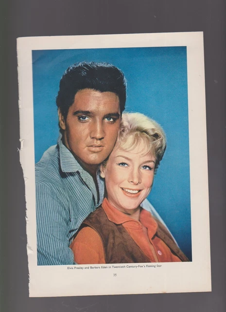 ELVIS PRESLEY, BARBARA Eden - Photo Cutting - Film Review 1962 - 7x9 ...