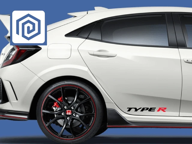 TYPE R SIDE Decal Sticker (set of 2) Fits Honda FN2 EP3 EK Civic ...