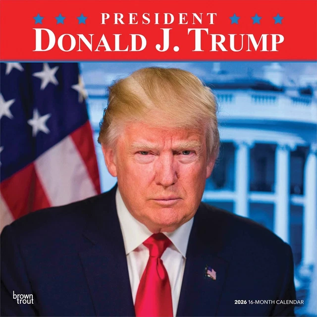 PRESIDENT DONALD J Trump Calendar 2026 - Entertainment - Month To View ...