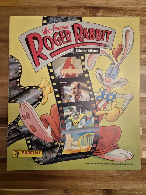 WHO FRAMED ROGER Rabbit Panini Sticker Album 1988 - Some Stickers £21. ...
