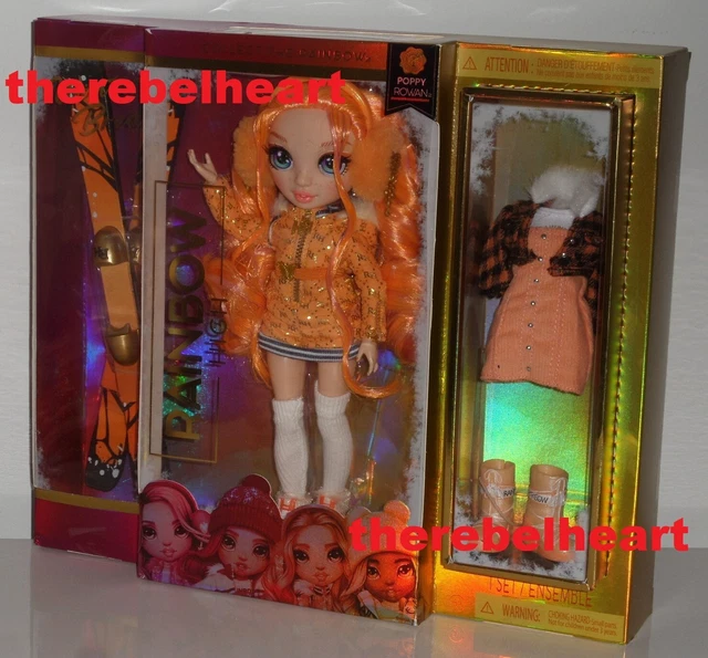 RAINBOW HIGH POPPY Rowan WINTER BREAK Series 1 NRFB Outfits SKIS ...