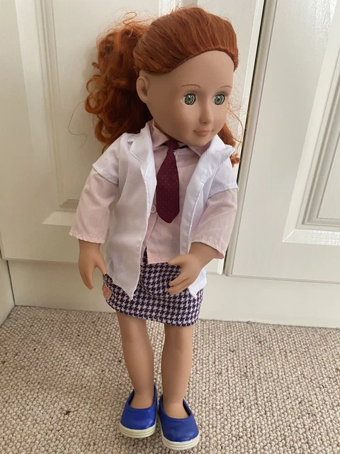 OUR GENERATION DOLL SIA SCIENTIST IN ORIGINAL CLOTHES AND SHOES With ...