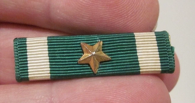 VIETNAM WAR US Navy Marines Ribbon Bar For Commendation Medal W/Gold ...
