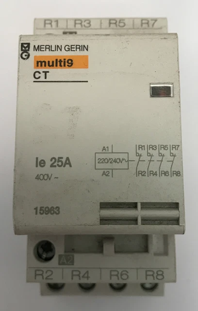 CONTACTEUR MERLIN GERIN Multi 9 Ct Le 25A 400V 2 Pôles 15963 EUR 14,87 ...