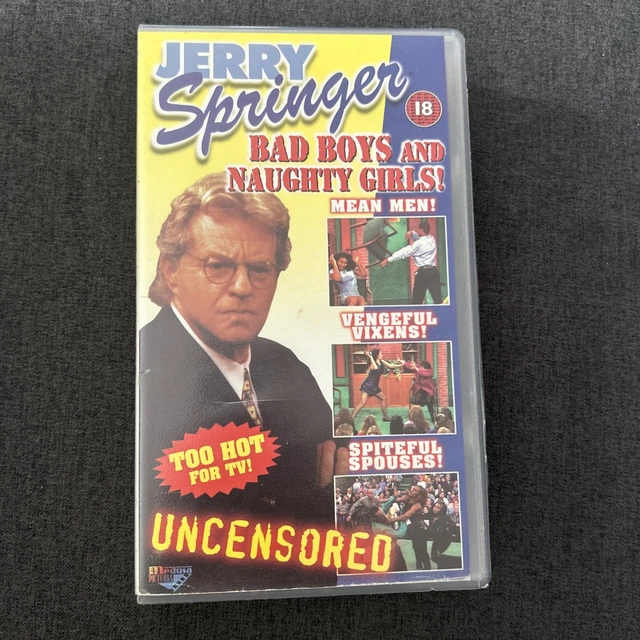 RARE-JERRY SPRINGER BAD Boys and Naughty Girls VHS Uncensored Video ...
