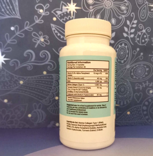 BETTERVITS COLLAGEN COMPLEX With Hyaluronic Acid & Turmeric 60 Capsules ...