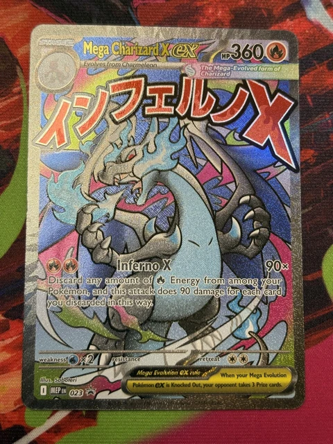 MEGA CHARIZARD X Ex 023 Promo - Phantasmal Flames UPC - Pokemon TCG $80 ...