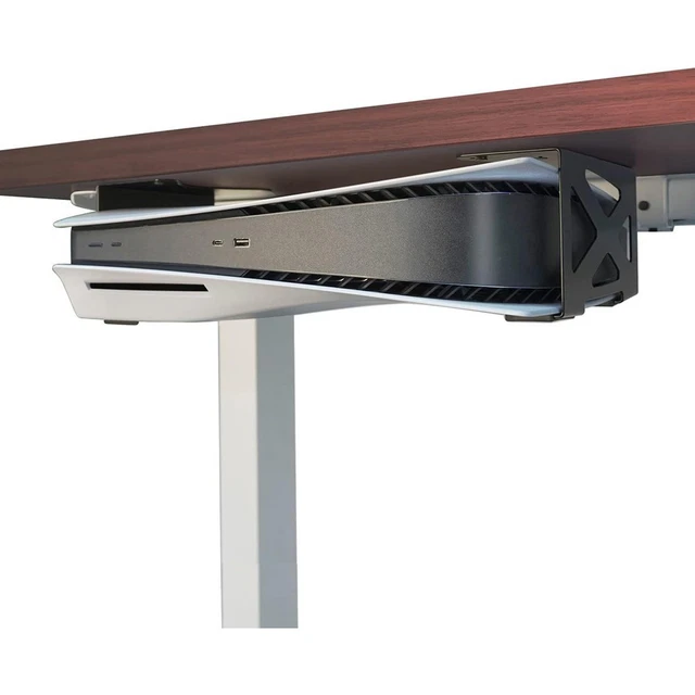 FOR PS5 GAME Console Metal Storage Stand Under Desk with Protective ...