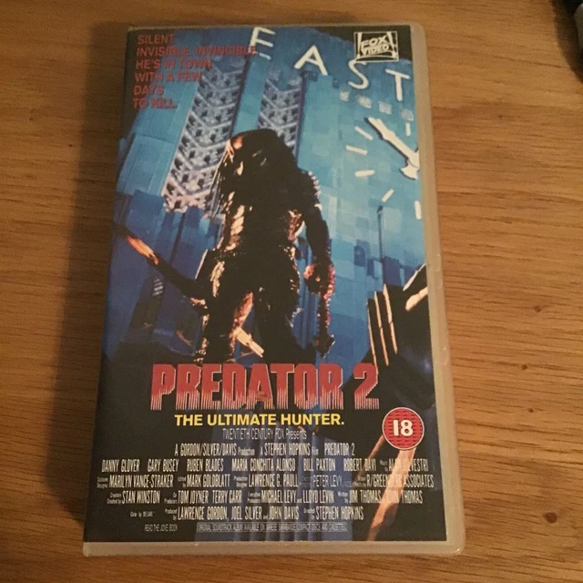 PREDATOR 2 VHS Video £0.99 - PicClick UK