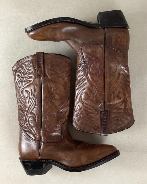 VINTAGE RED WING Pecos Cowboy Boots Western Boots Brown Men’s US 9D £ ...